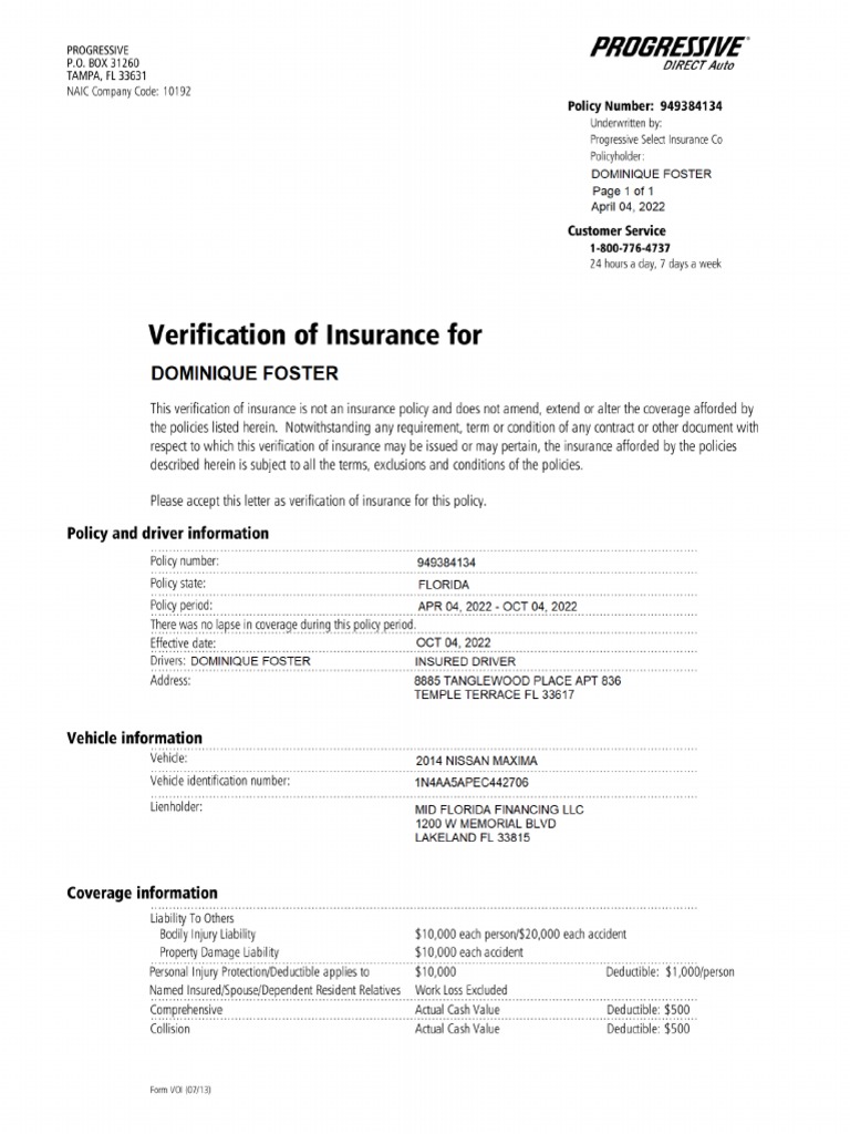 Dominique Insurance | PDF