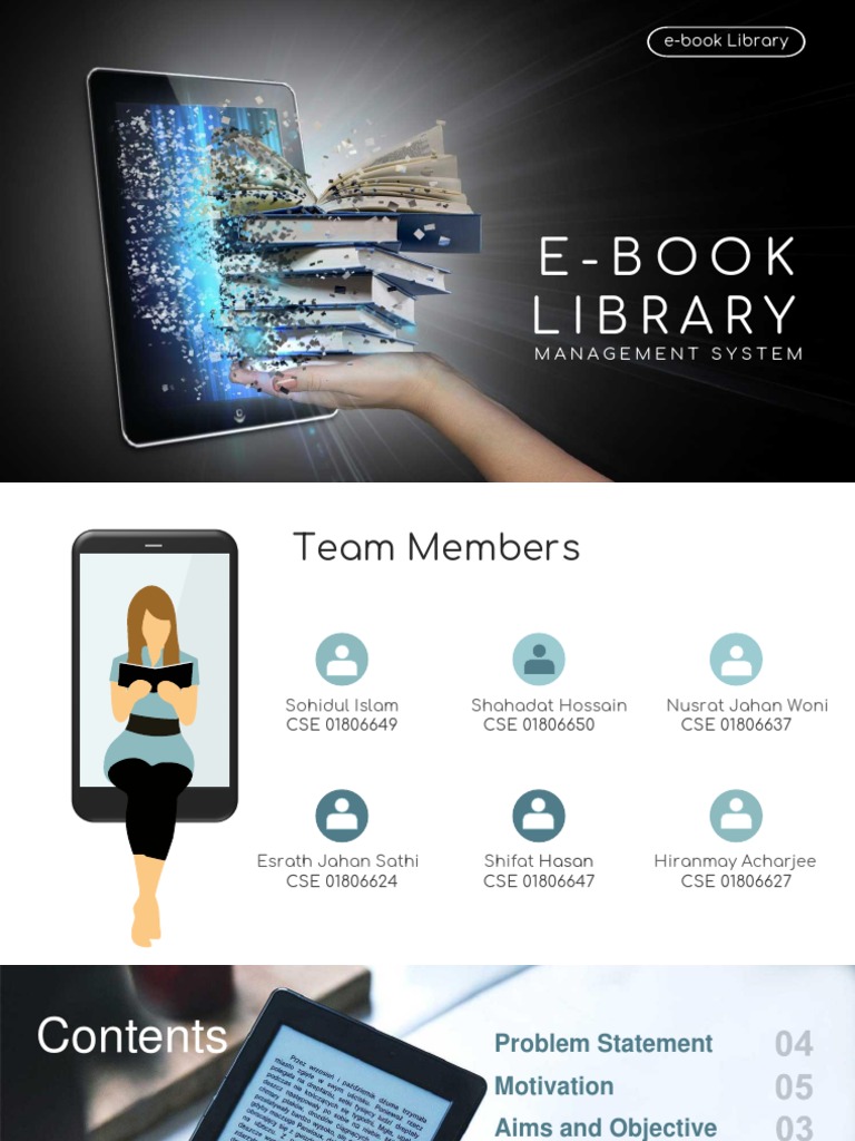 E-BOOK LIBRARY MANAGEMENT | PDF | Books | Libraries