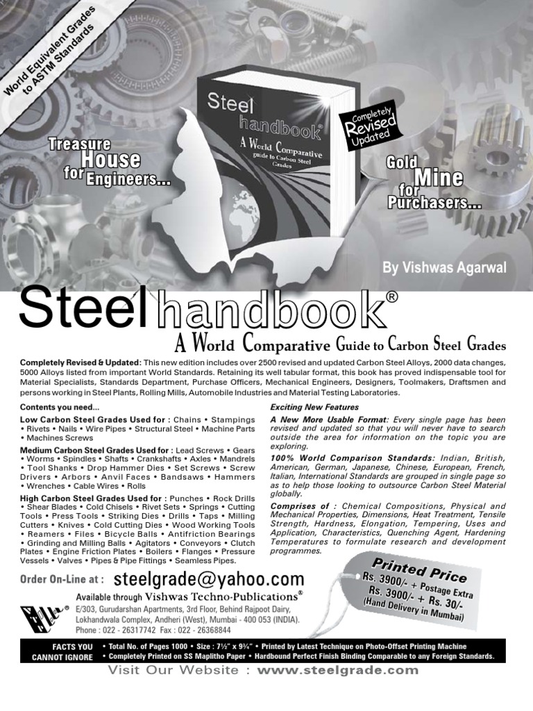 Steel Handbook Intro | Structural Steel | Strength Of Materials