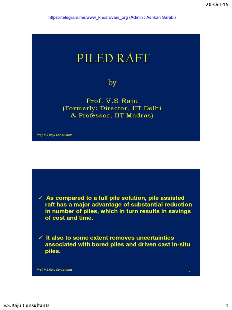 Piled Raft | PDF