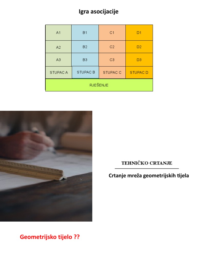 Crtanje Mreža Geometrijskih Tijela | PDF