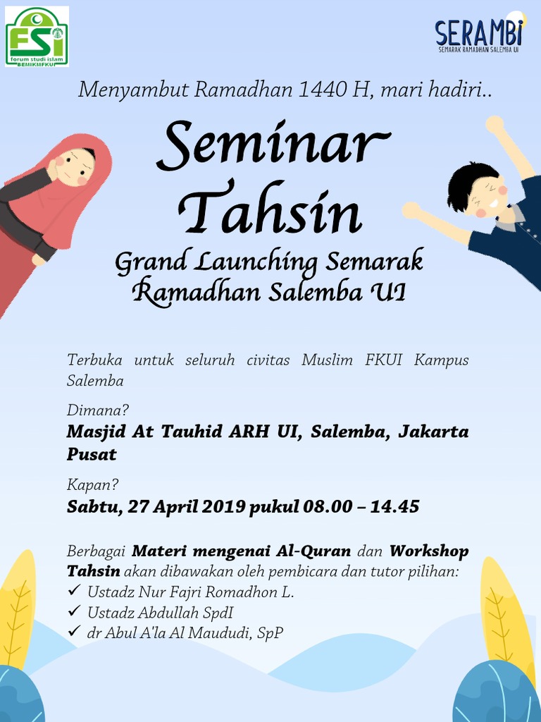 Poster Tahsin Serambi | PDF