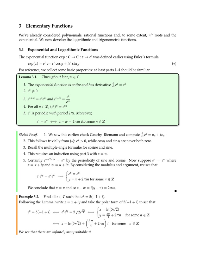 Complex Log | PDF | Logarithm | Trigonometric Functions