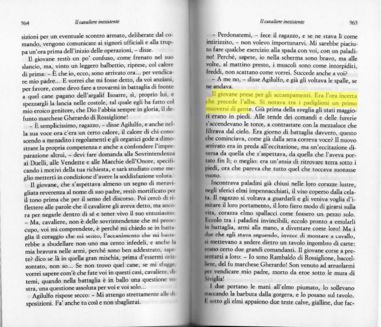 Italo Calvino, Il Cavaliere Inesistente (Romanzi e Racconti, Mondadori ...