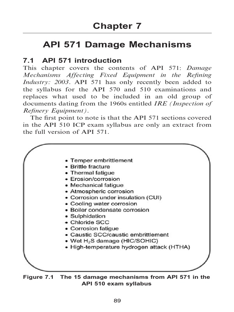 API 571 Damage Mechanisms | PDF | Fracture | Steel