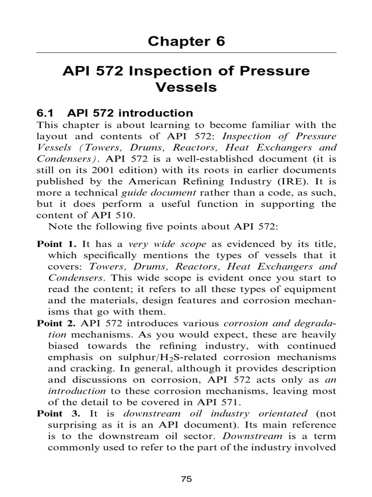 API 572 Inspection of Pressure Vessels | PDF | Welding | Construction