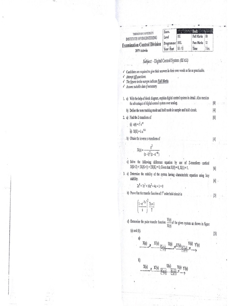 Digital Control System | PDF