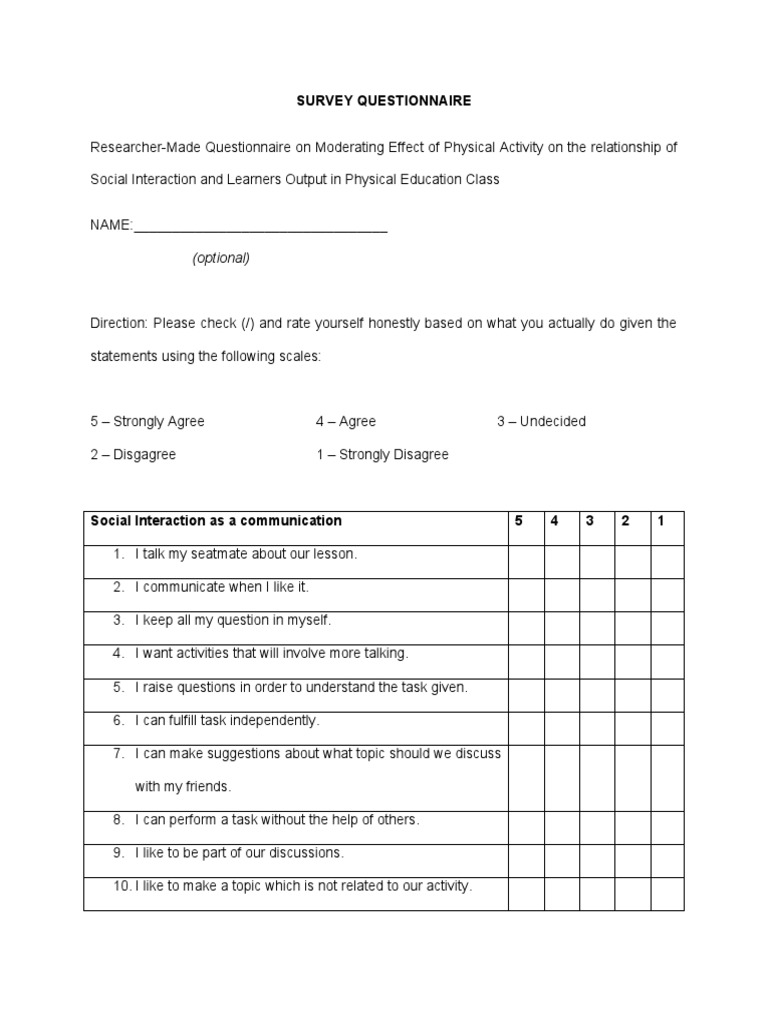 Enerio, JF Questionnaire | PDF | Teachers | Learning
