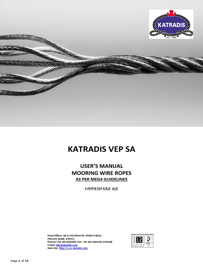 User S Manual Wire Ropes | Download Free PDF | Rope | Lubricant