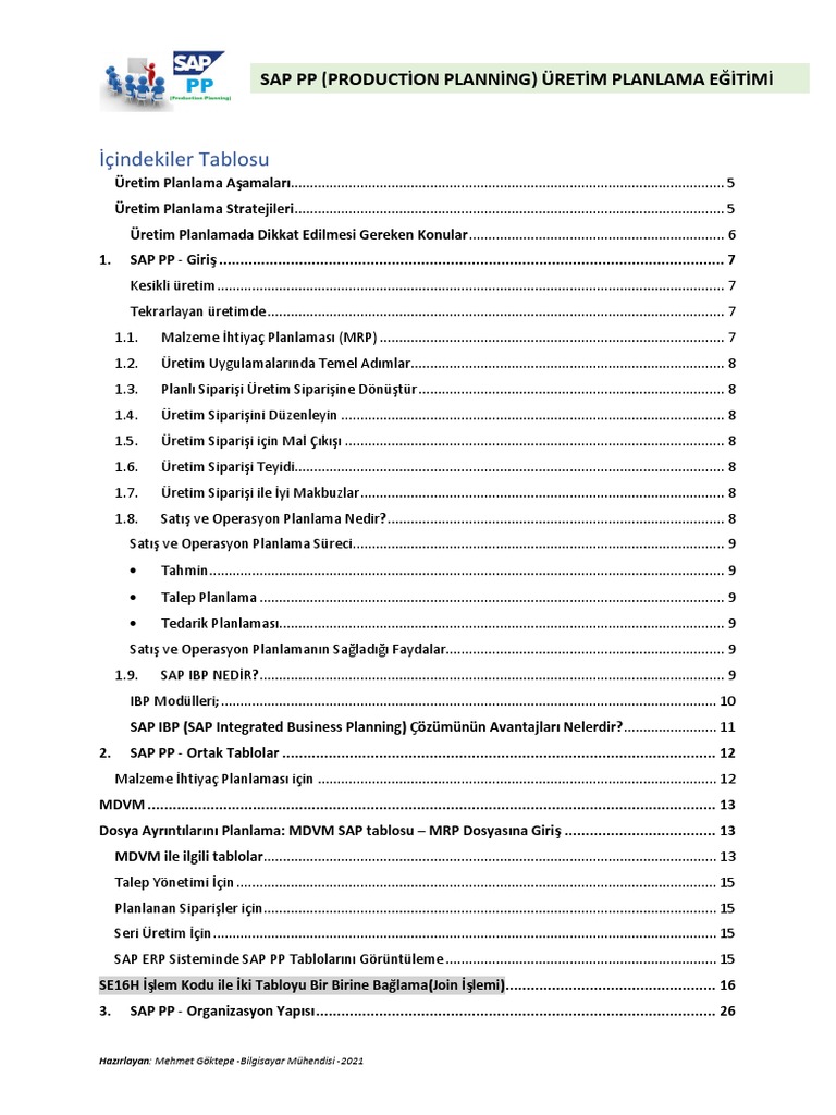 Sap PP Modulu | PDF