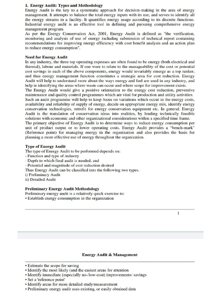 Chapter - 2 - Energy Audit | PDF