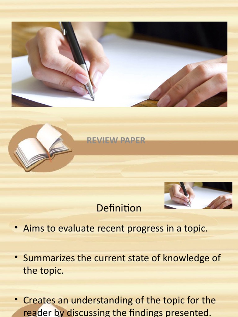 Guide to Writing a Review Paper | PDF