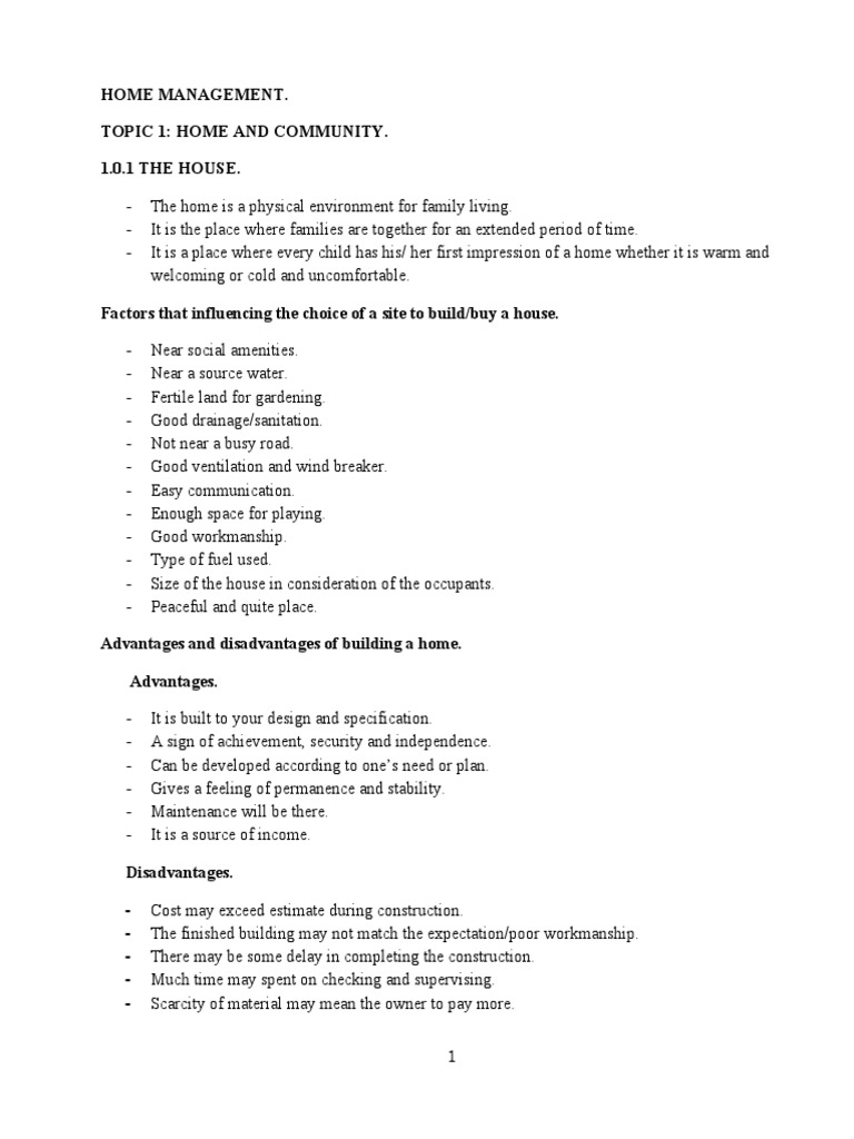 Share HOME MANAGEMENT | PDF | First Aid | Leasehold Estate