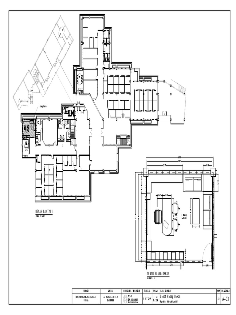 Denah Ruang Dekan Fakultas Dakwah | PDF