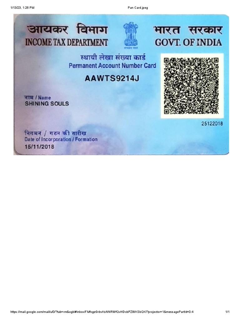 Pan Card | PDF