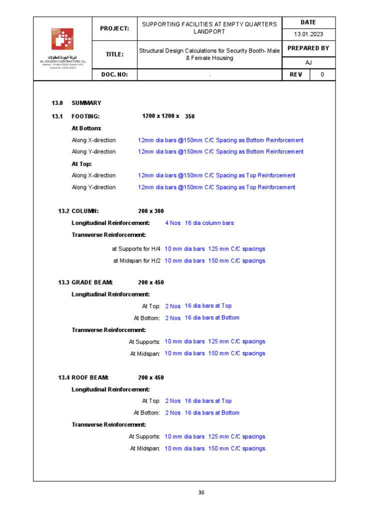 Security Cabin - Report - 01 | PDF | Structural Engineering | Economic Sectors