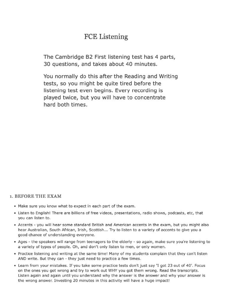 Listening FCE | PDF | Polar Bear