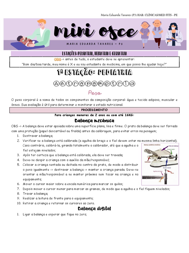 Mini OSCE - P3 | PDF | Cognição | Memória