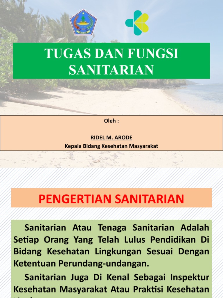 Tugas Dan Fungsi Sanitarian | PDF