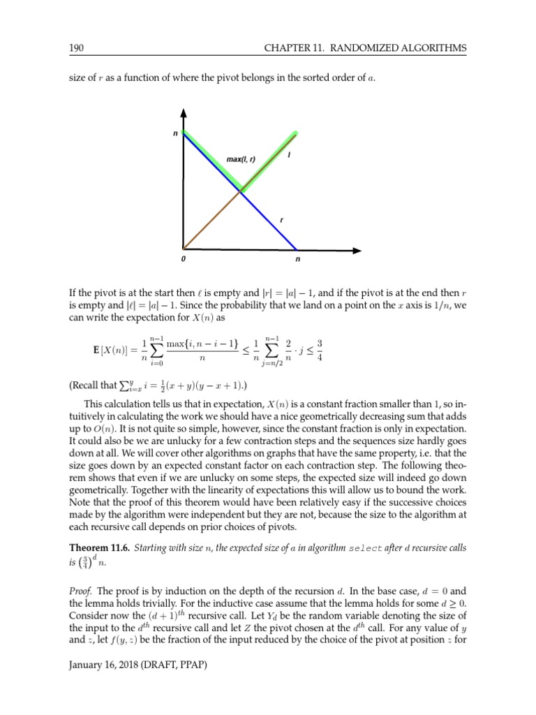 Randomized algorithms chapter summary | PDF | Expected Value | Algorithms