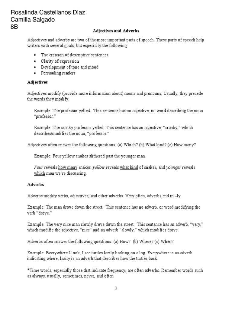 Adjectives and Adverbs+2 | PDF | Adverb | Adjective