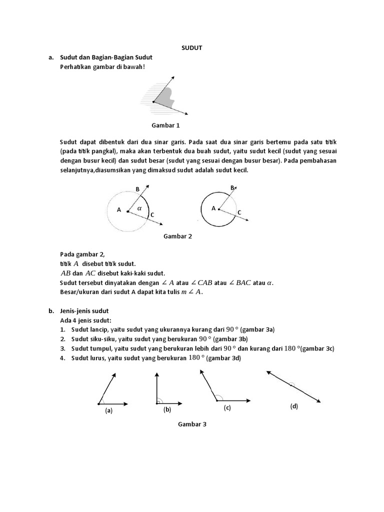 Jenis dan Hubungan Sudut dalam Geometri | PDF