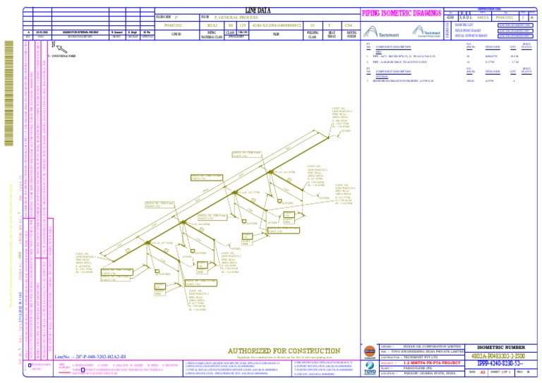 Line Data: Piping Isometric Drawings | PDF | Pipe (Fluid Conveyance ...