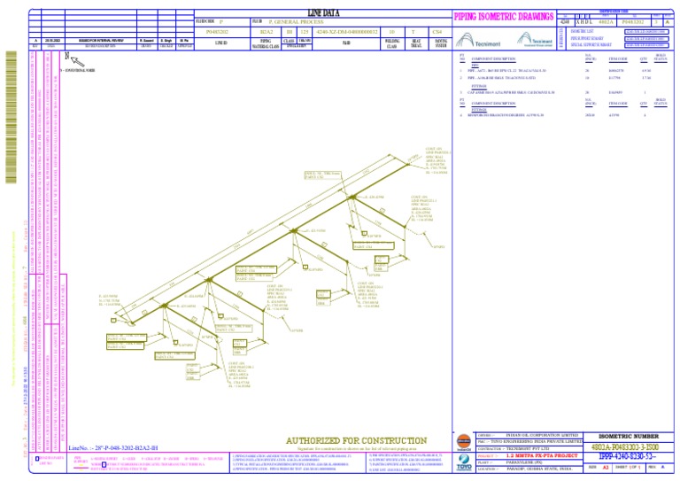 Line Data: Piping Isometric Drawings | PDF | Pipe (Fluid Conveyance ...
