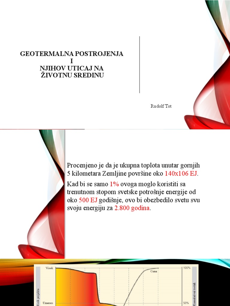 PREZENTACIJA - Geotermalna Postrojenja I Njihov Uticaj Na Zivotnu Sredinu | PDF
