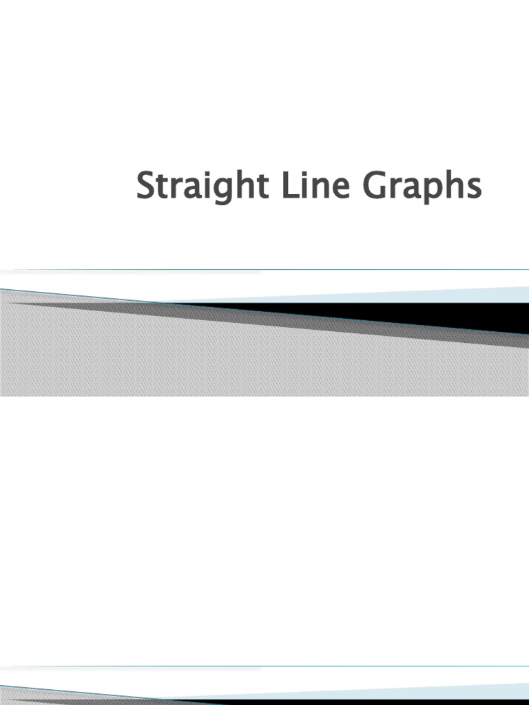 P5 Straight Line Graphs | PDF | Line (Geometry) | Equations