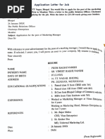 Letter For Job Application Class 12 Format | PDF | Business