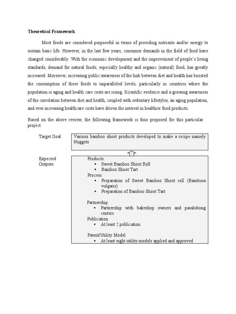 Theoretical Framework | PDF | Foods | Bamboo
