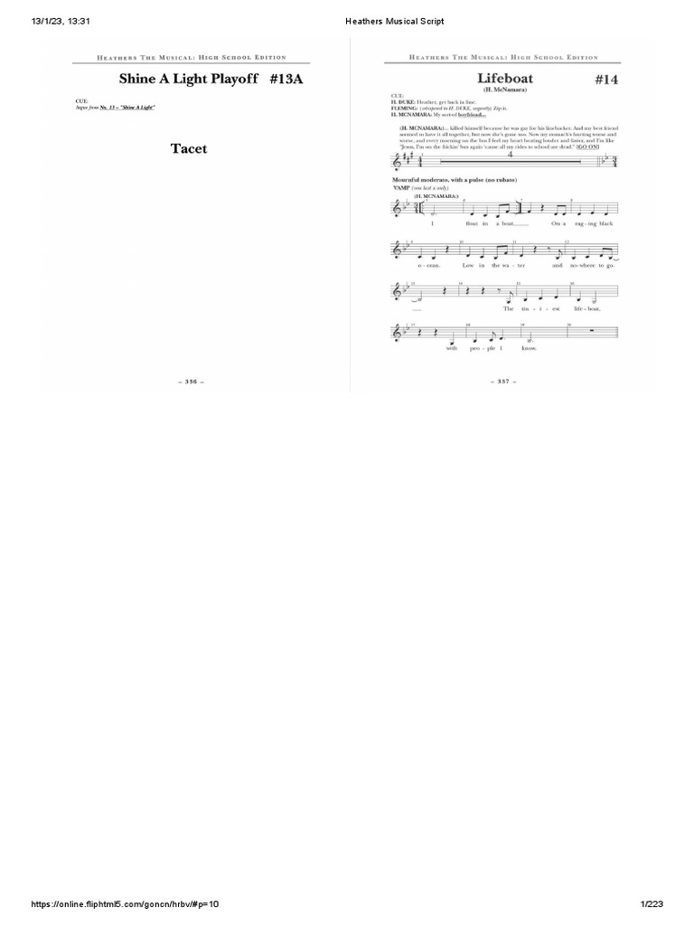 Heathers Musical Script | PDF Heathers Musical Script | PDF