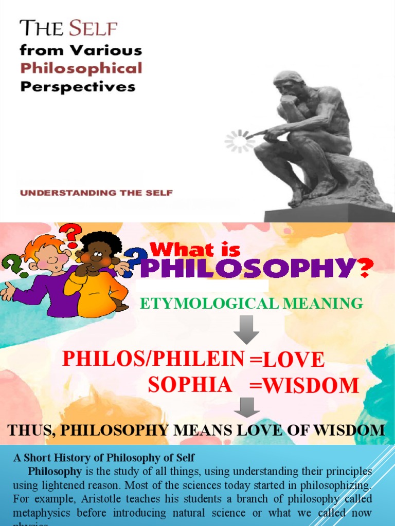 Understanding The Self | PDF | Id | Philosophy Of Self