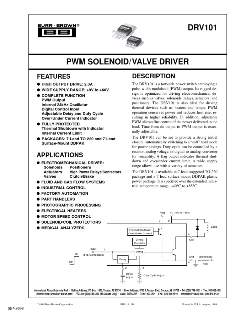 PWM Module Drv101 | PDF | Printed Circuit Board | Power Supply