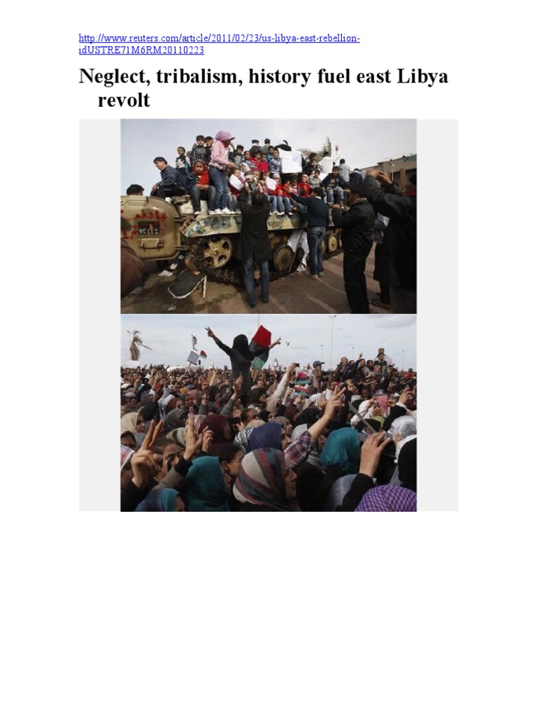 Neglect, Tribalism, History Fuel East Libya Revolt ...
