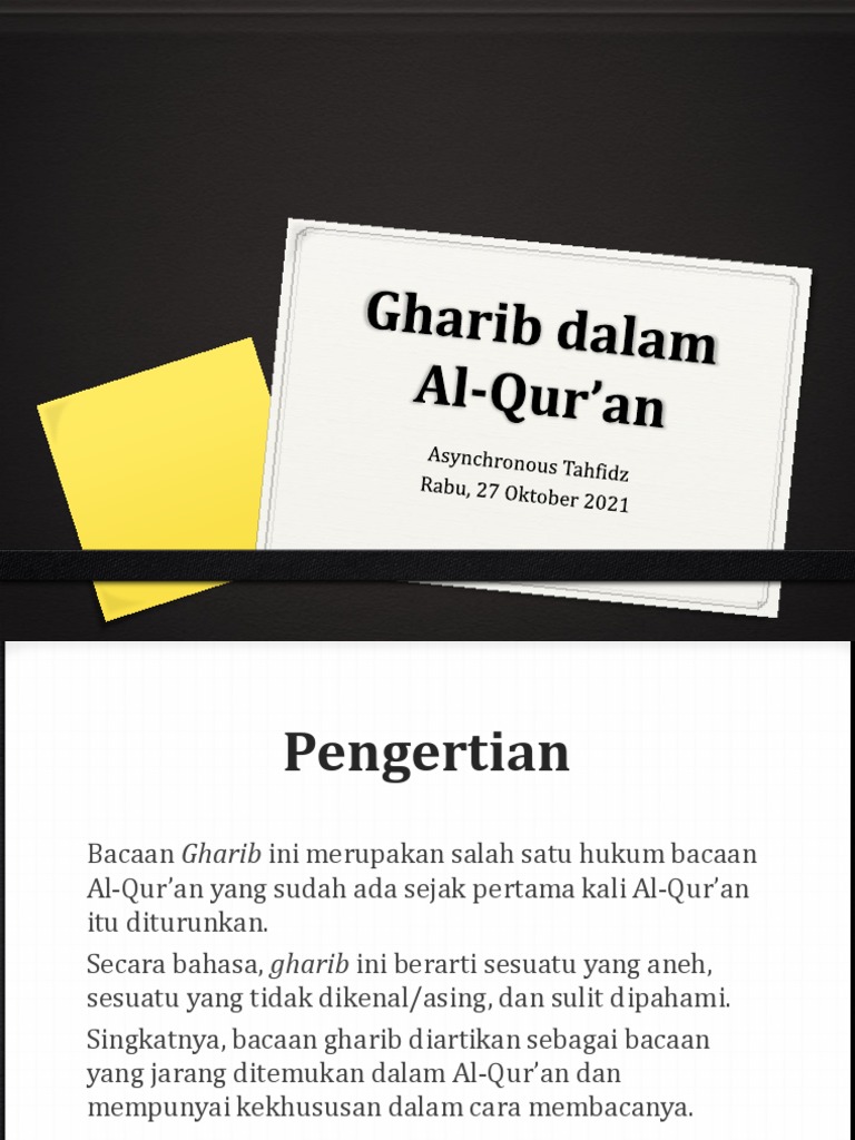 Gharib Dalam Al-Qur'An | PDF