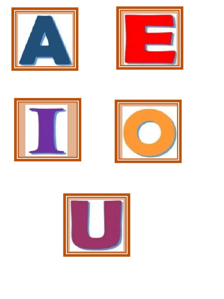 Tarjetas de Vocales | PDF