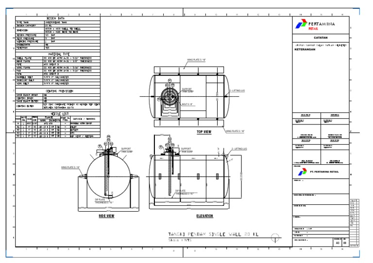 Tangki Pendam Single Wall 20 KL | PDF