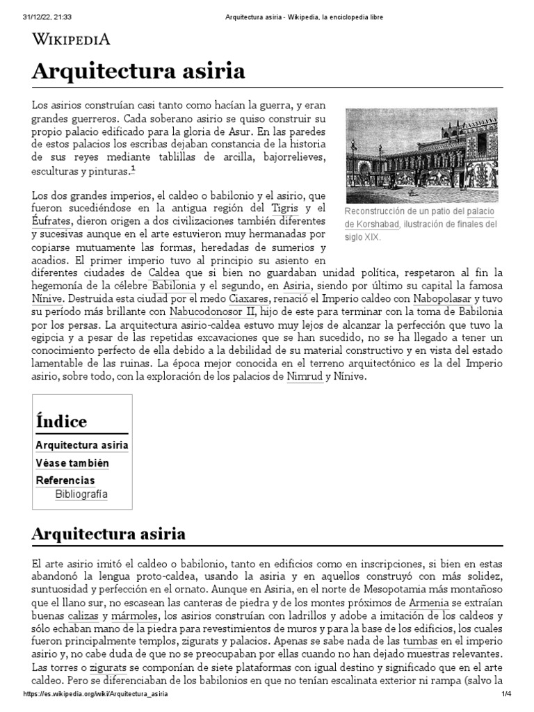 Arquitectura Asiria Pdf Asiria Babilonia