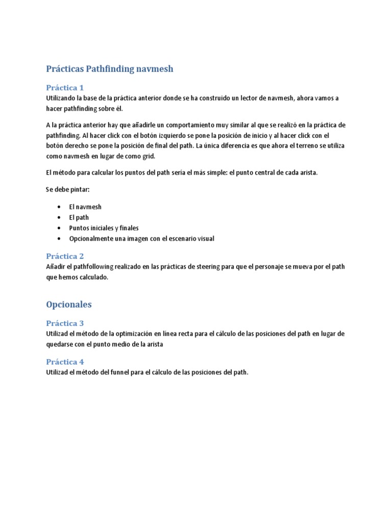 08 Pathfinding Navmesh | PDF 08 Pathfinding Navmesh | PDF