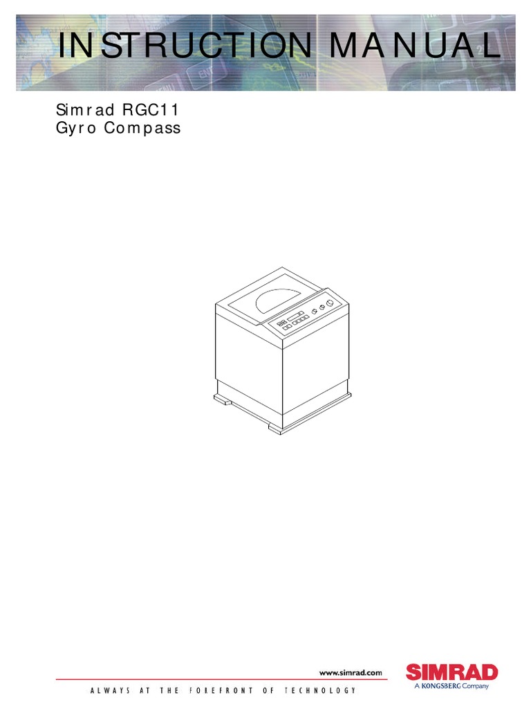 Simrad Gyro RGC11 Manual | PDF | Gyroscope | Compass