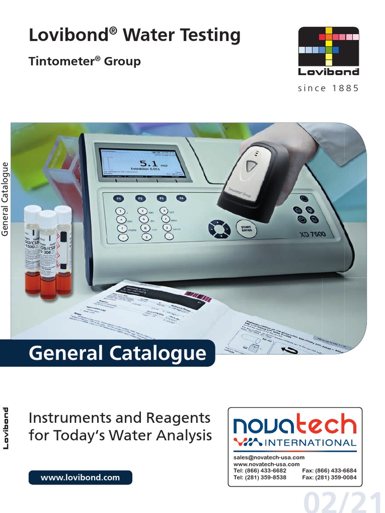 Lovibond General Product Catalog | PDF | Membrane | Water