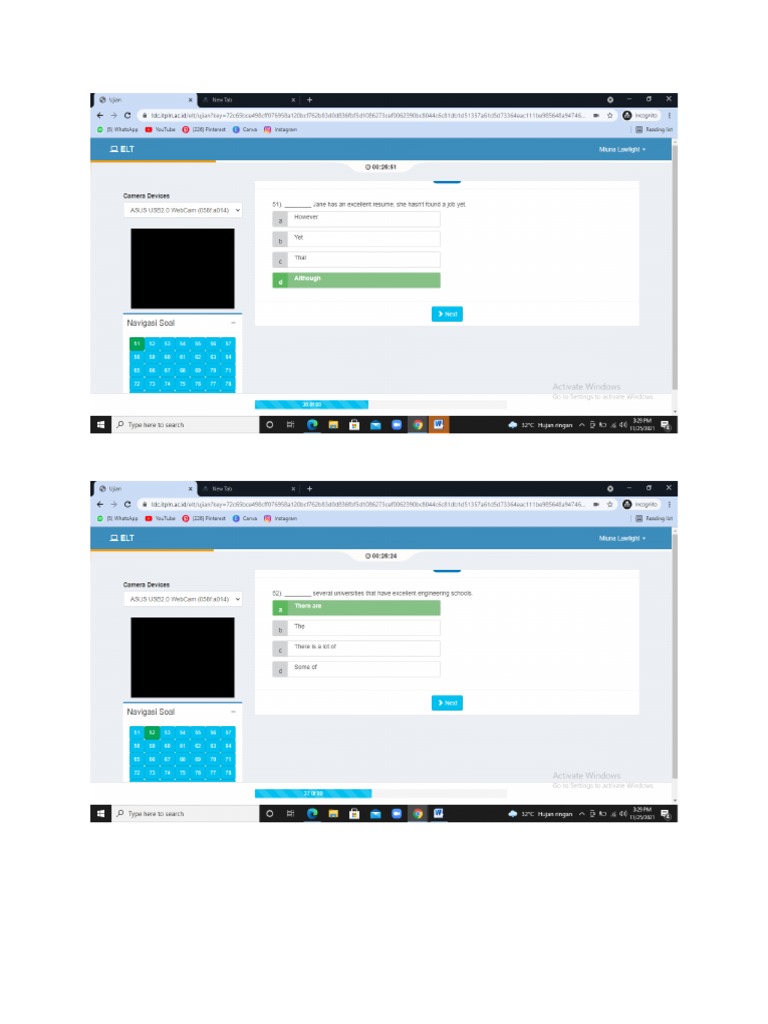 CTH Soal Type 1 Elt | PDF