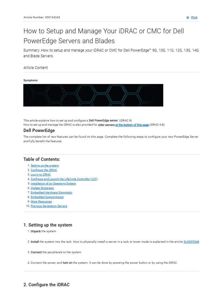 How To Setup and Manage Your IDRAC or CMC For Dell PowerEdge Servers ... How To Setup and Manage Your IDRAC or CMC For Dell PowerEdge Servers ...