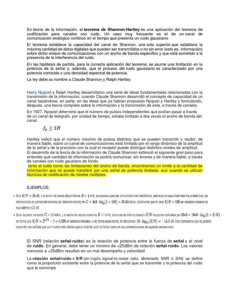 Harry Nyquist | PDF | Tecnología de información y comunicaciones ...