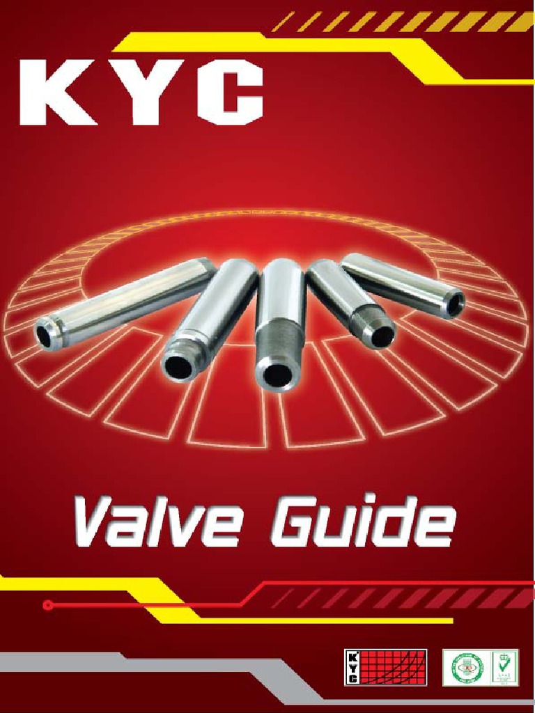 KYC Automotive Valve Guide Catalog | PDF | Vehicles | Machines