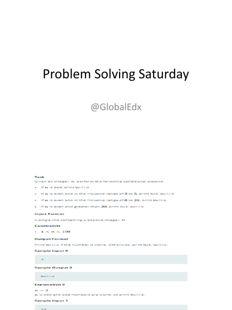 Problem Solving Saturday | PDF | Overtime | Employee Relations