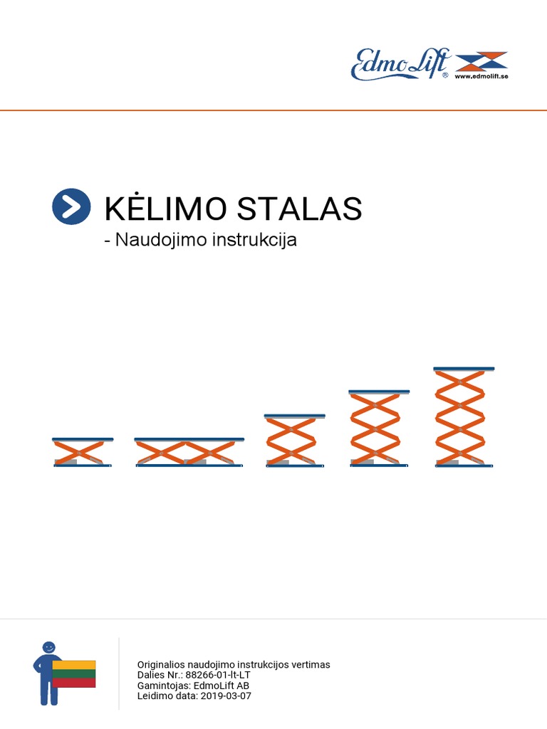 Edmo Lift Manualas | PDF