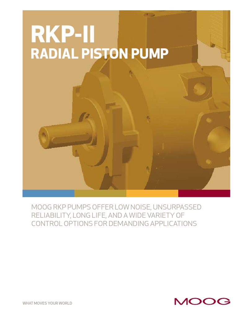 Moog Series Rkpii Radial Piston Pumps Catalogue en | Download Free PDF | Pump | Piston